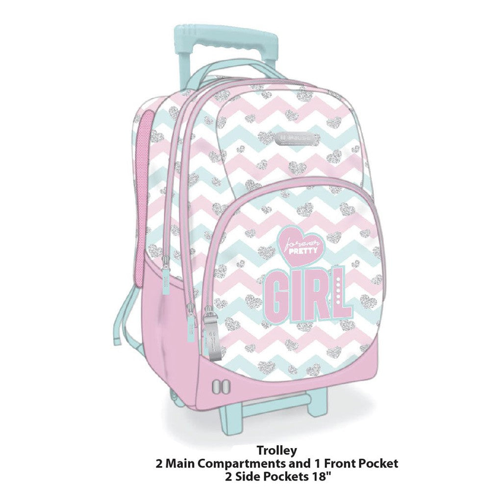 PAUSE ZIG ZAG Trolly Bag – Star Light Kuwait