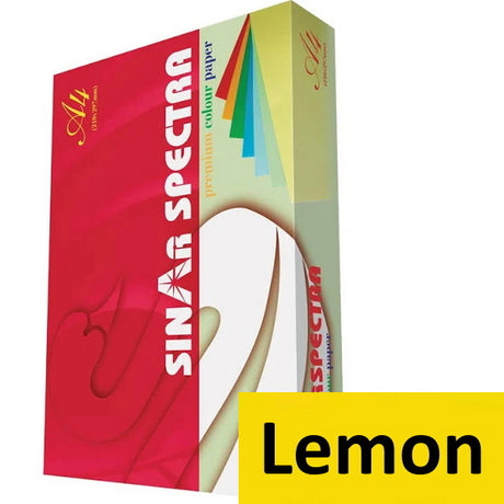 Sinar Spectra Colour Paper A4 80 Gsm IT 210 LEMON Colour – Star Light ...