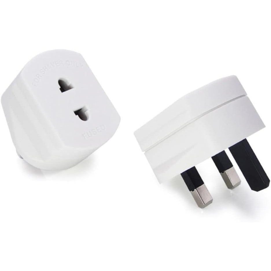 2-Pin Plug To 3-Pin Plug Adaptor – Star Light Kuwait