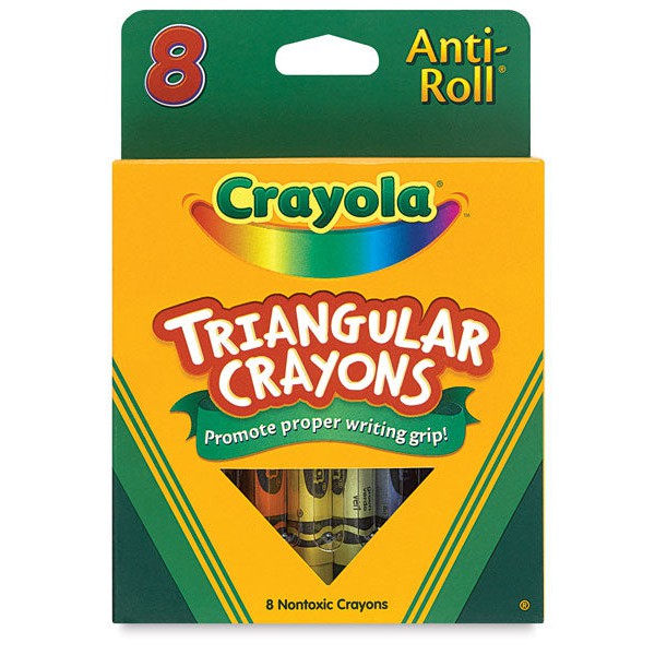 8 ct triangular Crayons – Star Light Kuwait
