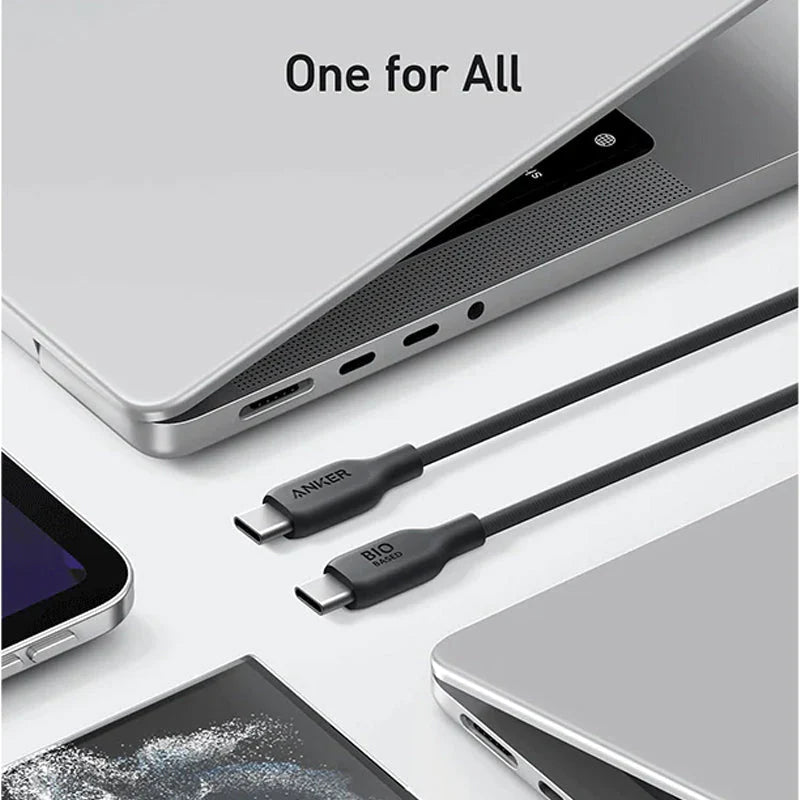 Anker 544 USB-C to USB-C Cable 140W (Bio-Based) (1.8m/6ft) -Black ...