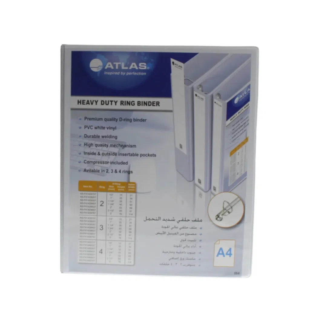 Atlas 2Ring Binder With Pocket 25mm – Star Light Kuwait