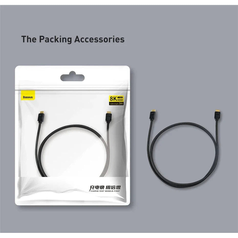 Baseus High Definition Series HDMI To HDMI Adapter Cable - 8k / 1 Mete ...