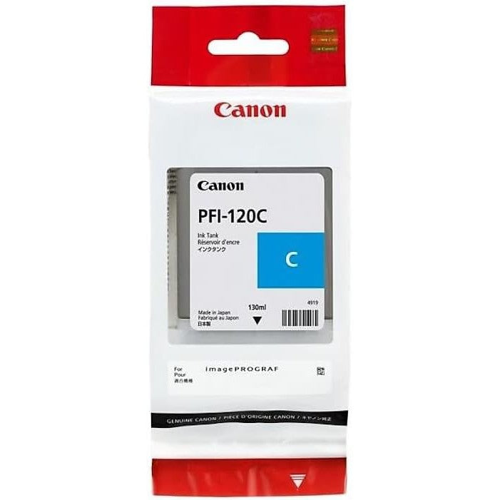 Canon PFI 120C Ink Cartridge – 300 Pages/ Cyan Color / 130ml / Ink Car – Star Light Kuwait