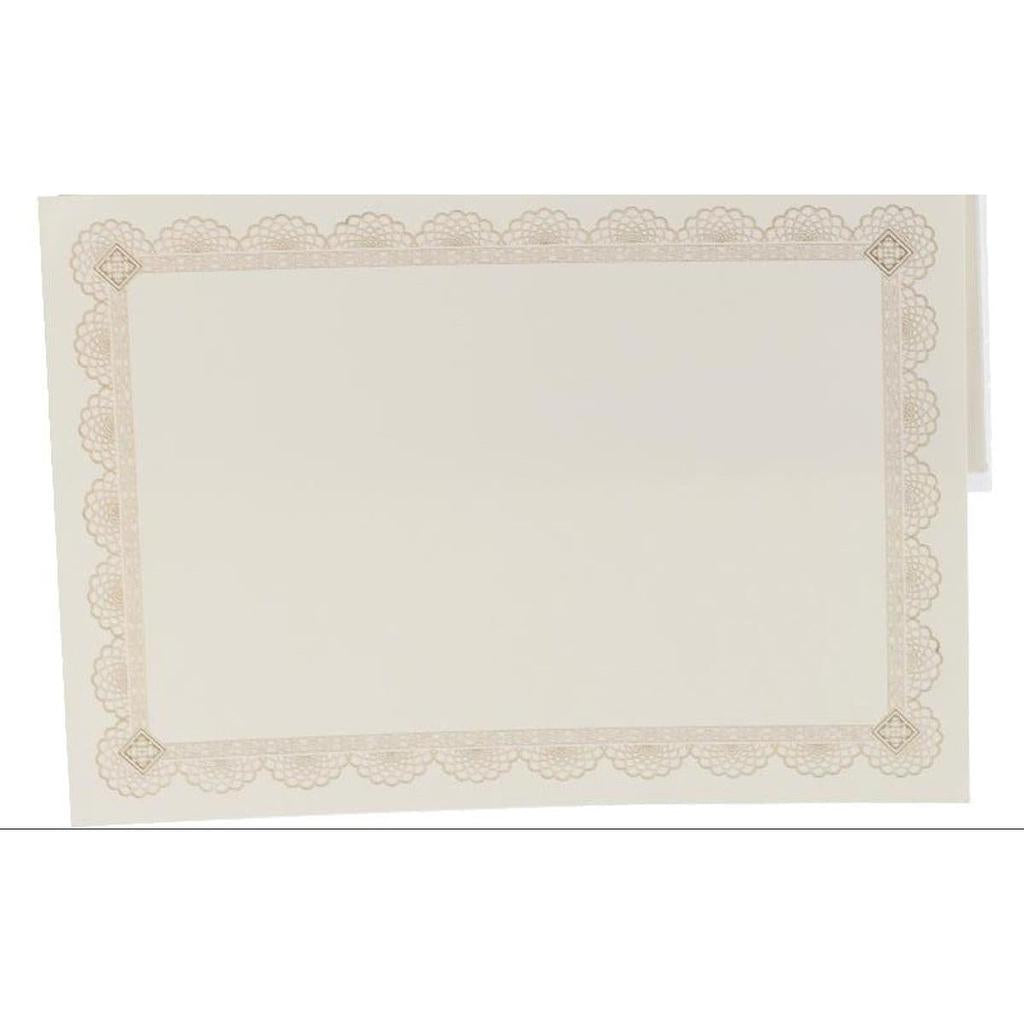Certificate Paper Brief Card - Beige/Green – Star Light Kuwait