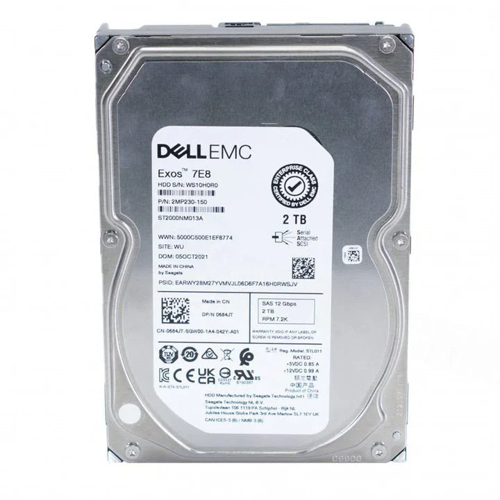 Dell SAS Hard Drive - 2TB / 3.5-inch / SAS / 7.2K RPM / 12Gbps – Star ...