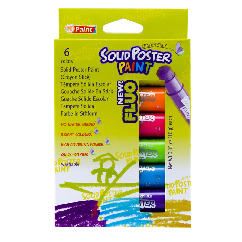 EBERHARD FABER Solid Poster Paint 6 Colors Neon 10g – Star Light Kuwait