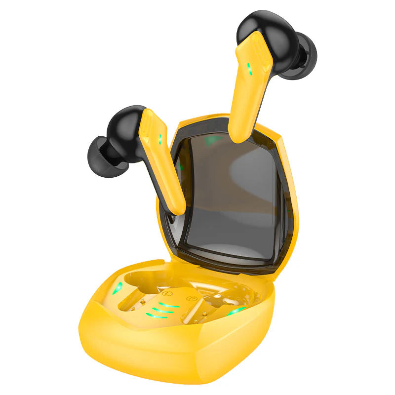 HOCO EW28 Magic true wireless BT gaming headset - yellow – Star Light Kuwait