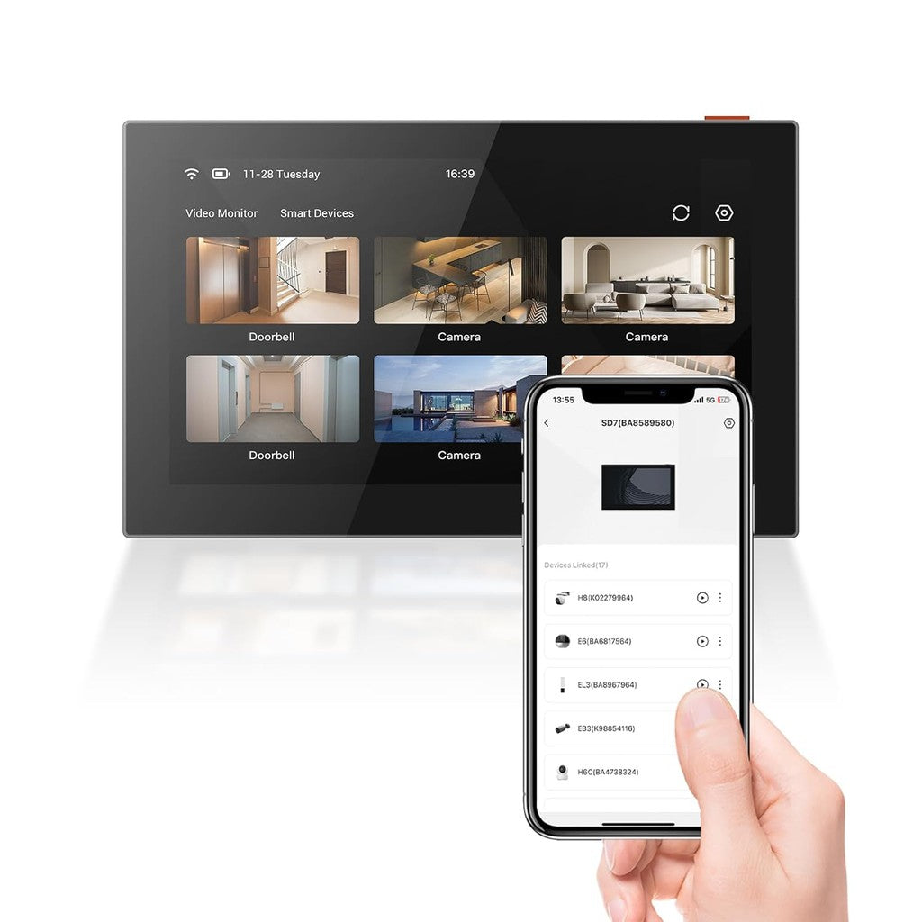 EZVIZ Wireless Touch Screen Indoor Monitor – Star Light Kuwait