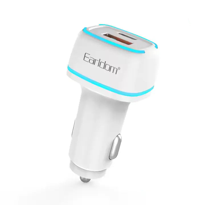 Earldom ES-CC11 Car Charger With PD type c to type C Cable – Star Light Kuwait