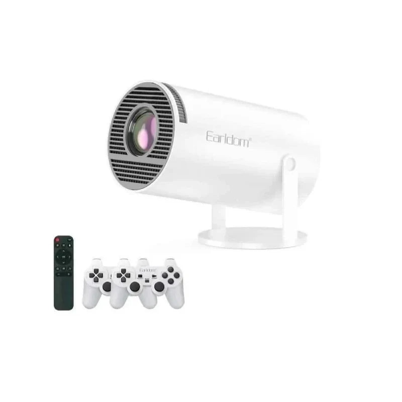 Earldom ET-PJ03 2-in-1 Game Projector - HD / Bluetooth / White – Star Light Kuwait