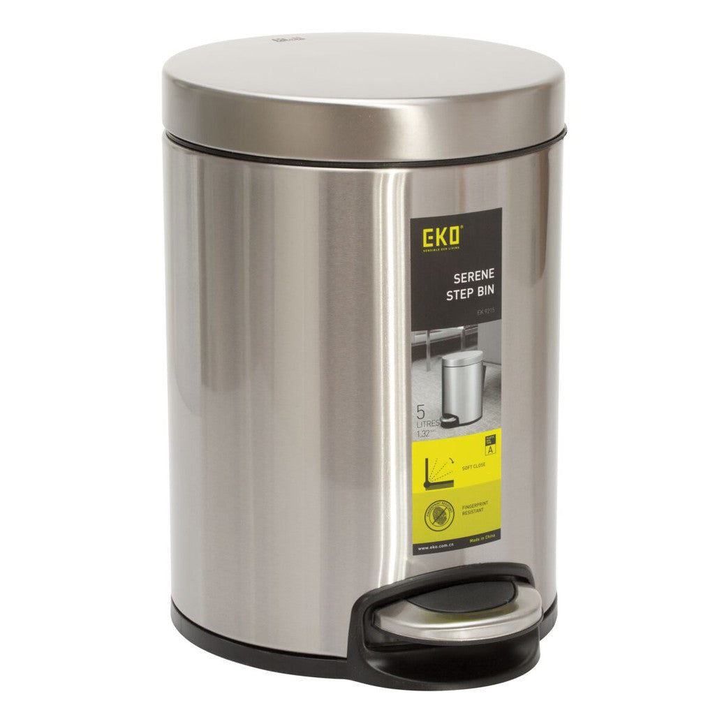 Eko Stainless Dustbin Luxury 5 Liter - EK9215-5L – Star Light Kuwait