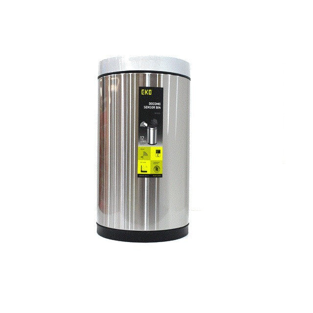Eko Stainless Sensor Brushed Dustbin 12 Liter - EK9285MT-12L – Star ...