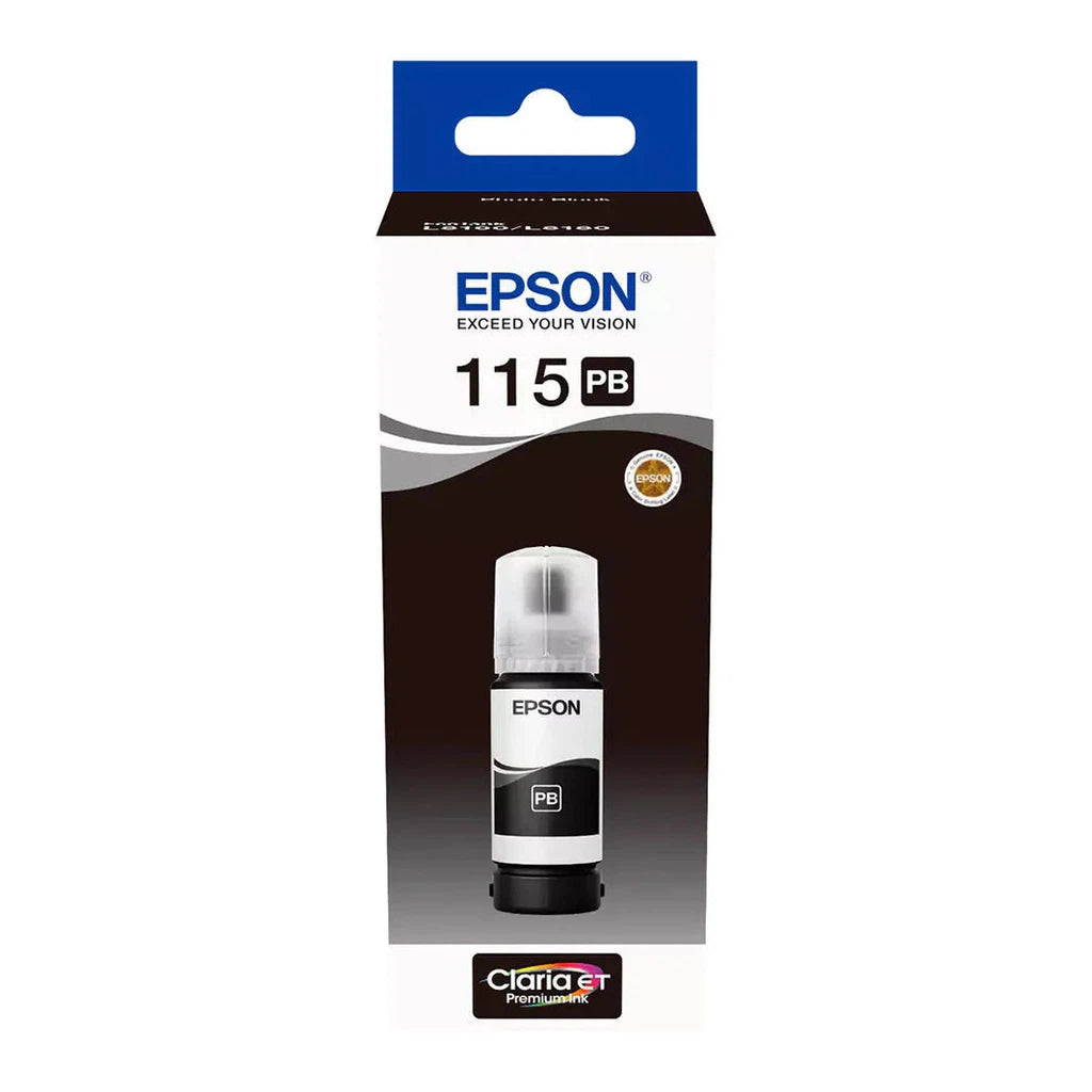 Epson 115 EcoTank Pigment Black Ink Bottle - 70ml/ Print up to 6.7K Pa ...