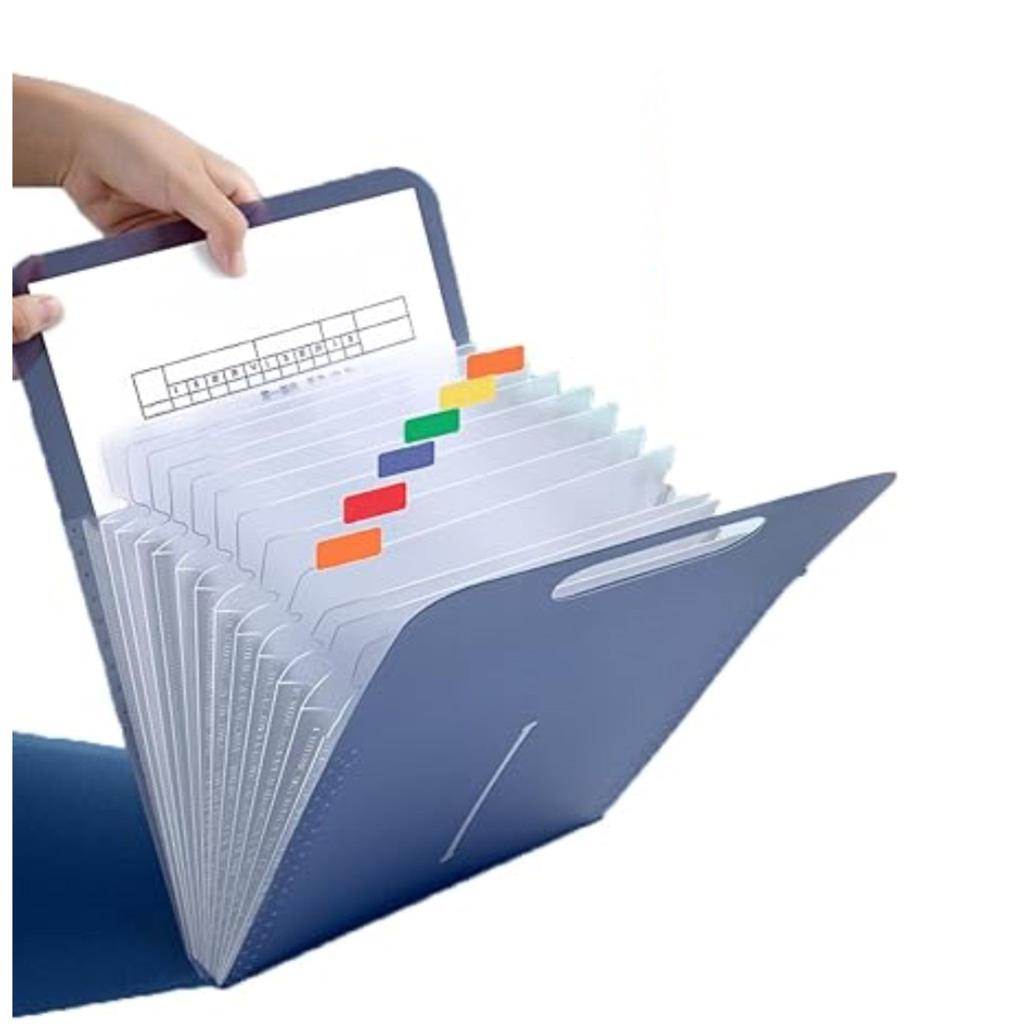 Expanding File With Handle 12 Dividers A4 – Star Light Kuwait