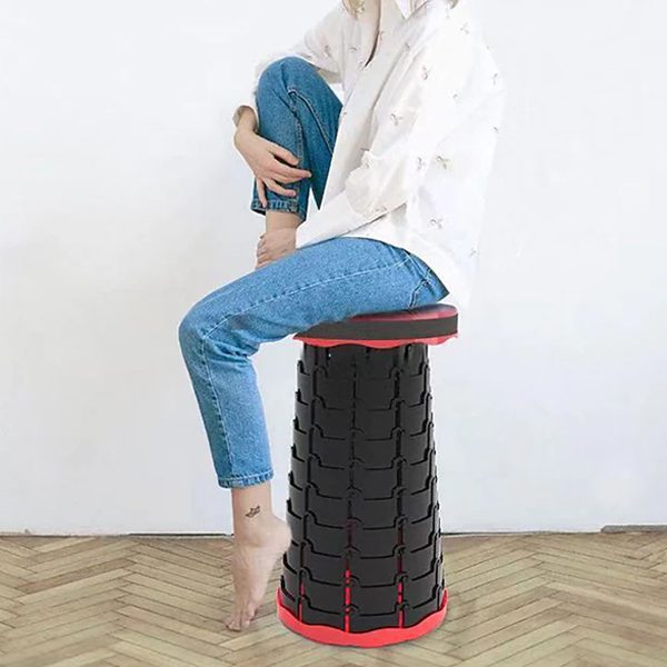 Foldable Stool - Black – Star Light Kuwait