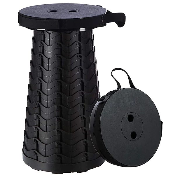 Foldable Stool - Black – Star Light Kuwait