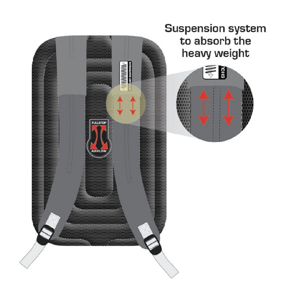 FullStop Stripe Backpack Red – Star Light Kuwait