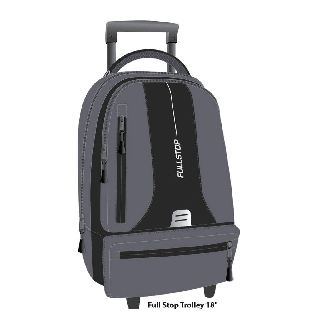 FullStop Stripe Trolly Bag Grey – Star Light Kuwait