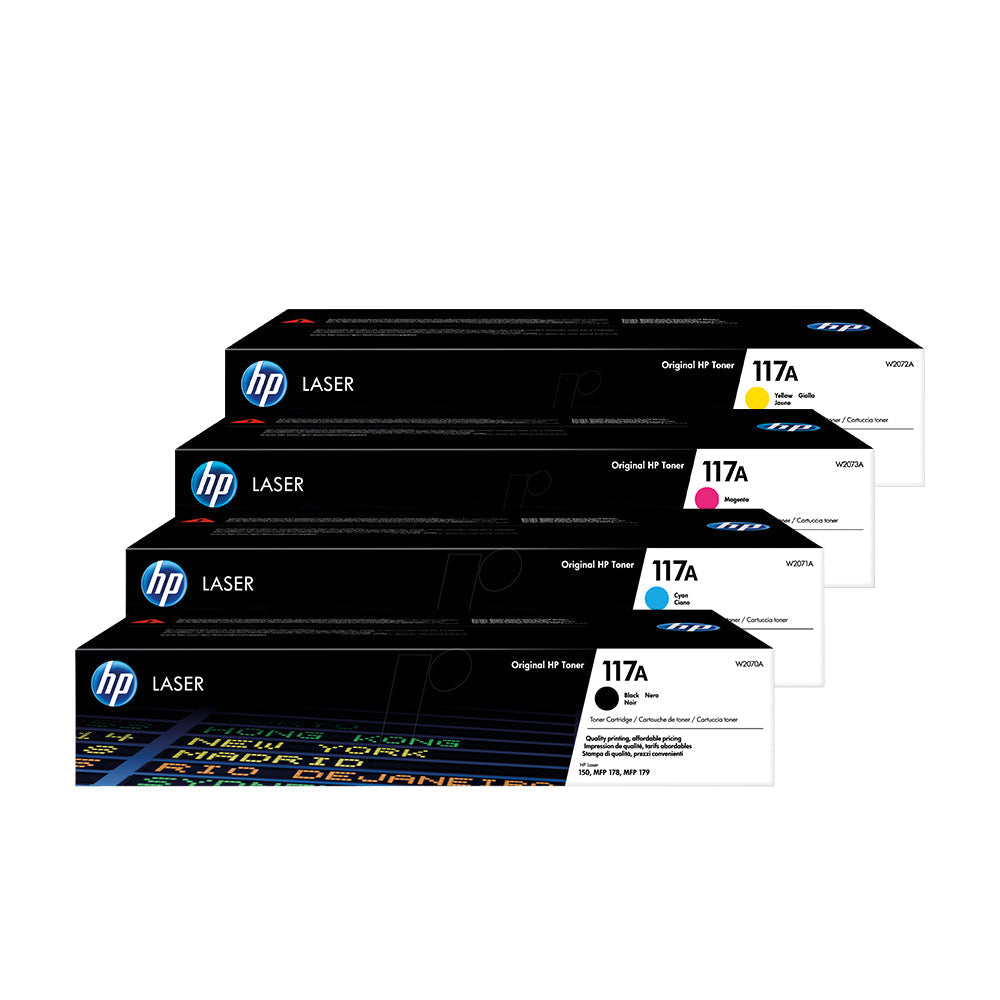HP 117A Black-Cyan-Magenta-Yellow Toner Combo pack – Star Light Kuwait