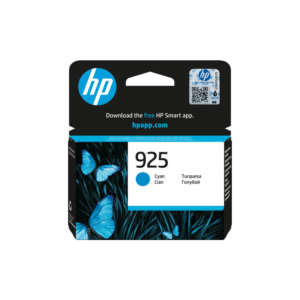 HP 925 Cyan Original Ink Cartridge (4K0V6PE)... – Star Light Kuwait