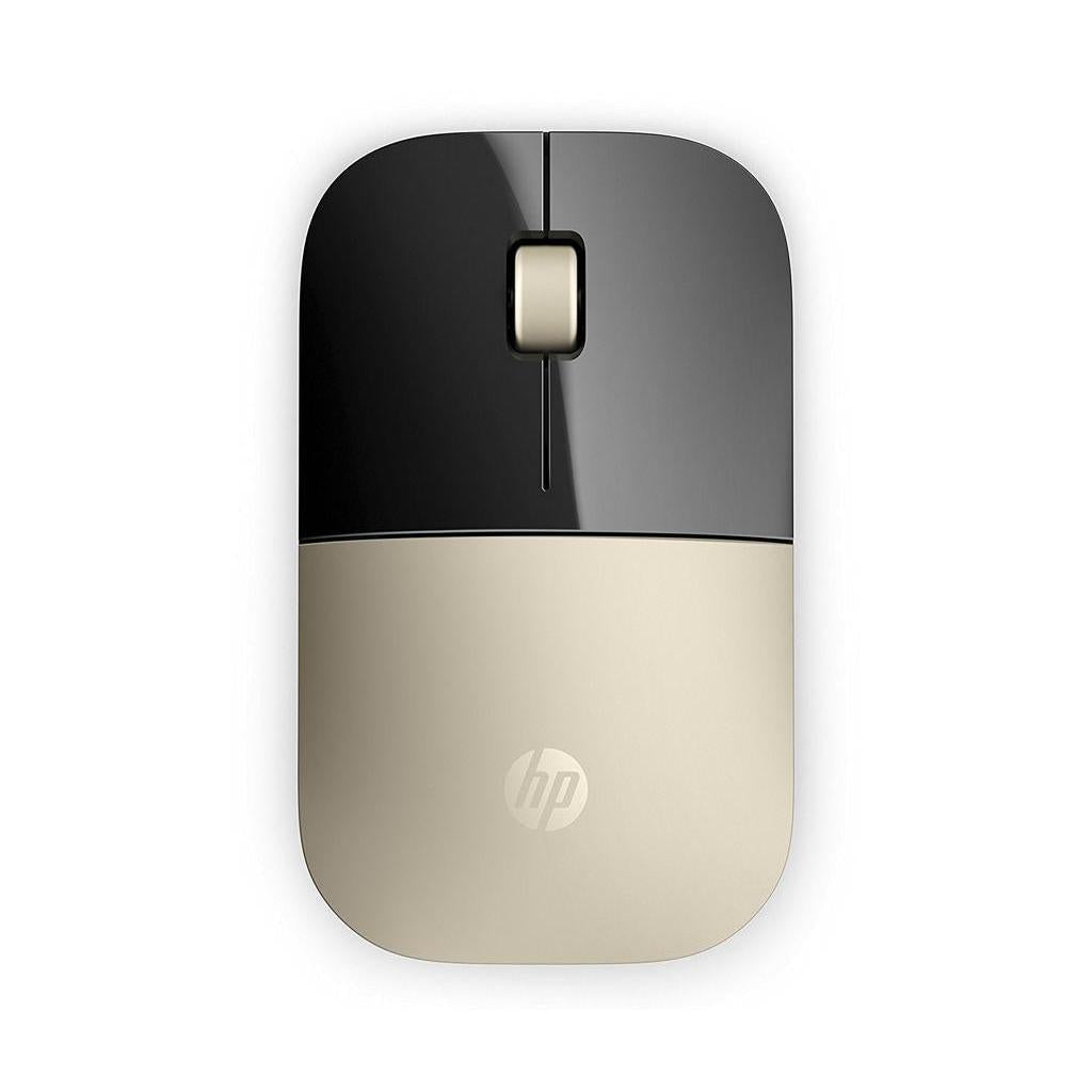 HP Z3700 Wireless Mouse - Up to 1200 DPI / Black/Gold – Star Light Kuwait