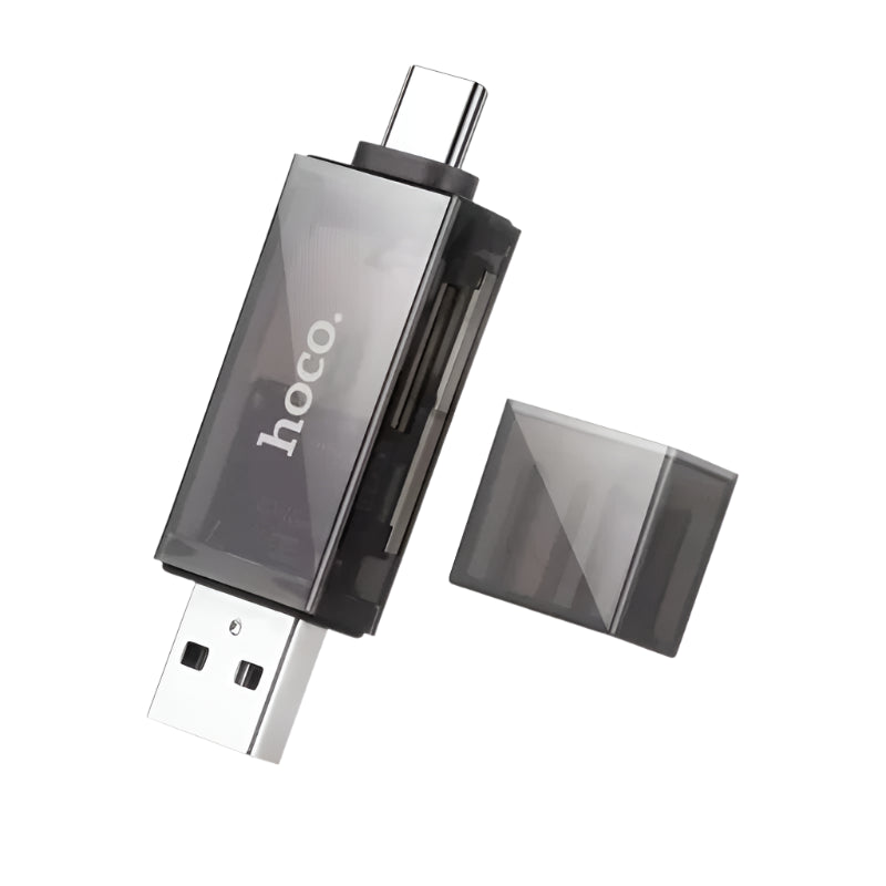 Hoco DHD01 2in1 Type-C to USB OTG Card Reader – Star Light Kuwait