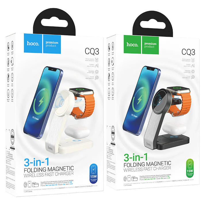 Hoco Wireless charger CQ3 Noble folding magnetic – Star Light Kuwait