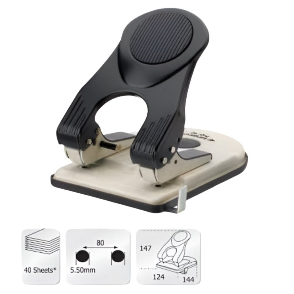 Kangaro PERFO-40 Paper Punch Machine Punch up to 40 Sheets – Star Light ...