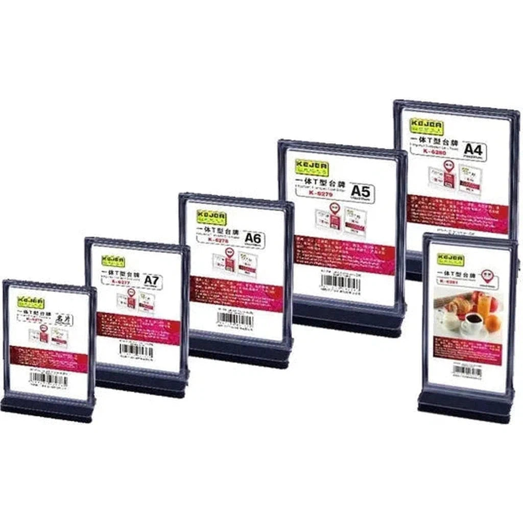 Kejea Integrated T-Shaped Card Stand K-6280 A4 297x210mm - Vertical ...
