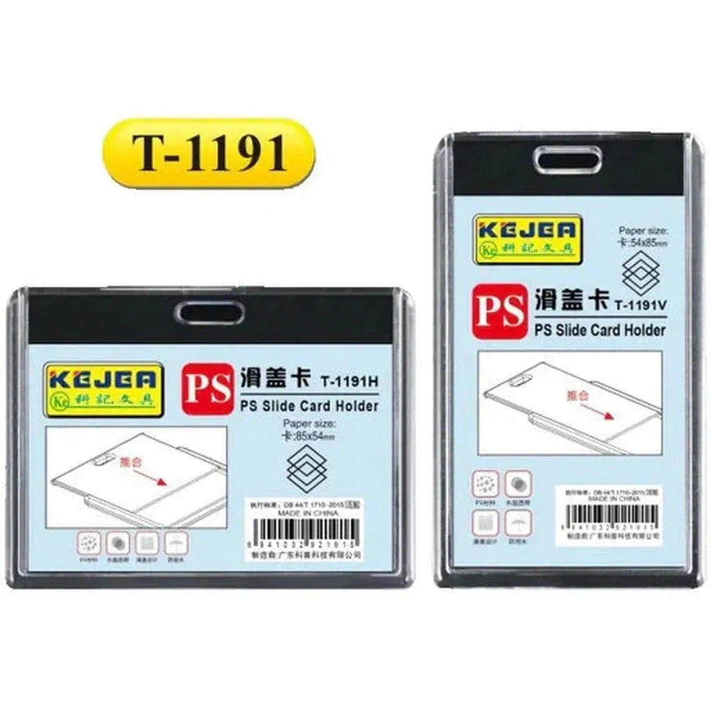 Kejea T-1191 Slide Card Holder Horizontal 85x54mm 50 pcs – Star Light ...