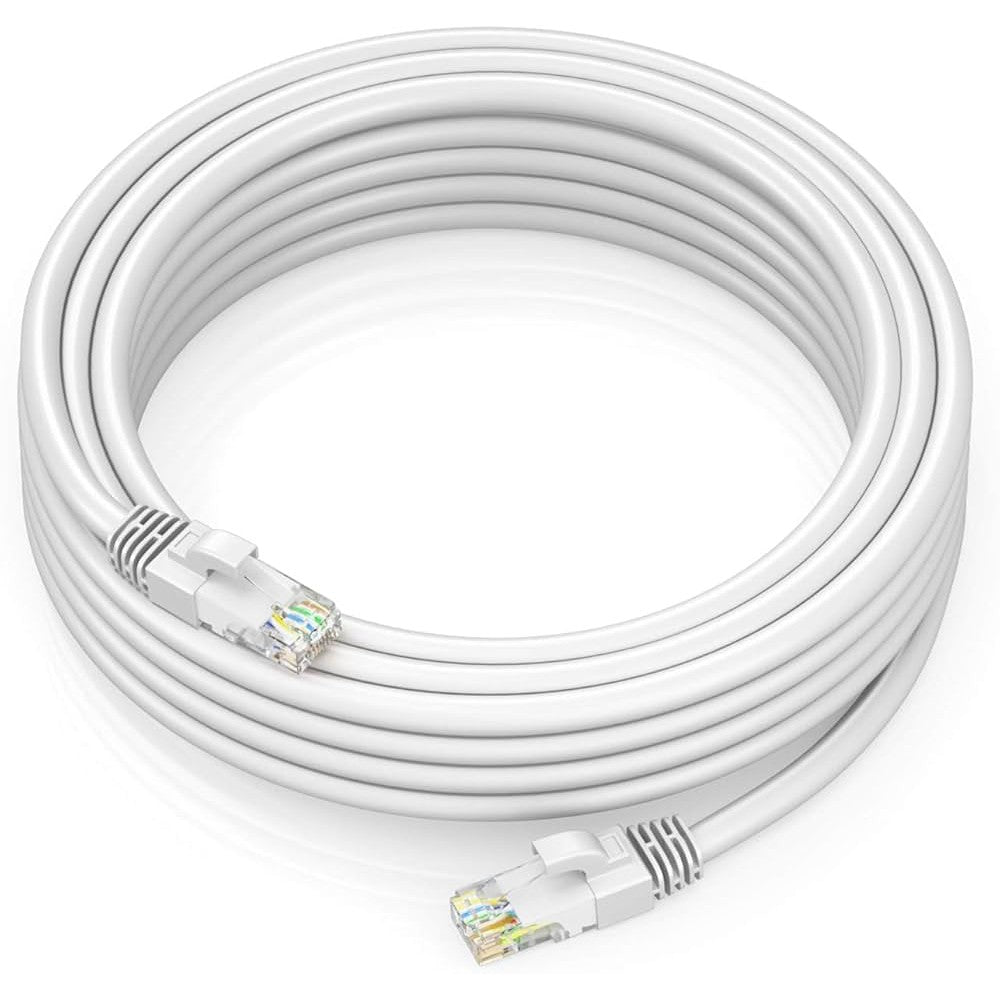 Kuwes Network Cat 6 Cable White - 10 Meter – Star Light Kuwait