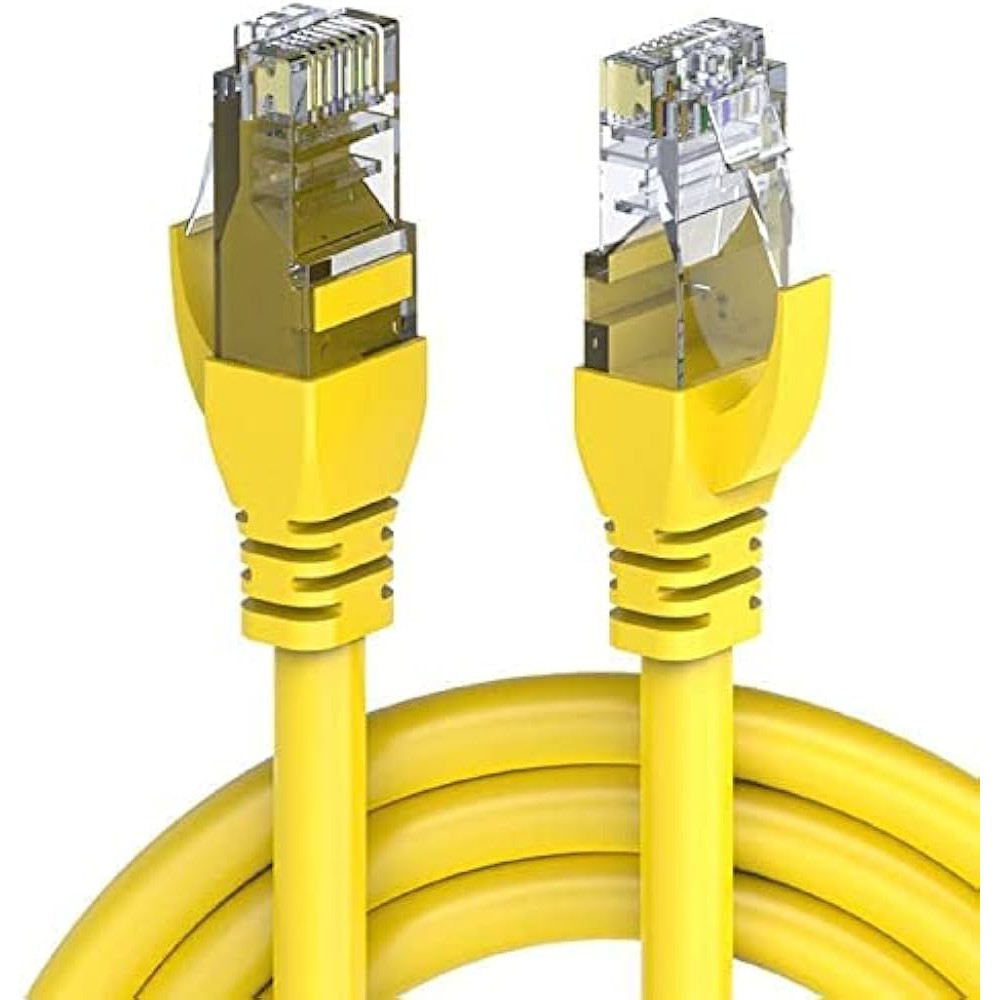 Kuwes Network Cat 6 Cable Yellow - 3 Meter – Star Light Kuwait