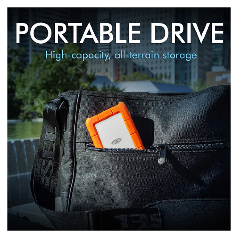 LaCie Rugged portable - 5TB / 5.0 Gbps / USB 3.1 Gen 1 / USB-C / Exter ...