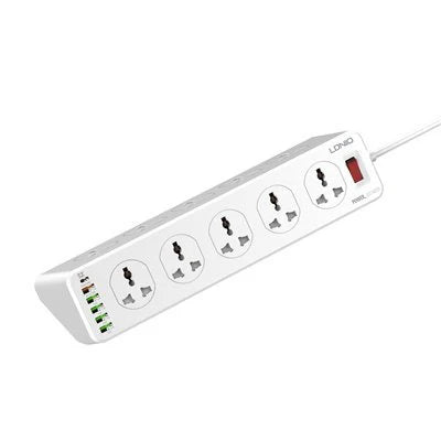 Ldnio 10 Outlet Power Socket - 10 Way / USB-C / 2 Meters / White – Star ...