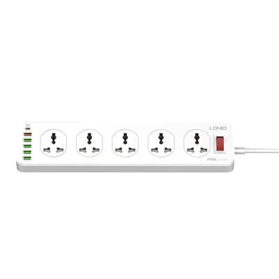 Ldnio 10 Outlet Power Socket - 10 Way / USB-C / 2 Meters / White – Star ...