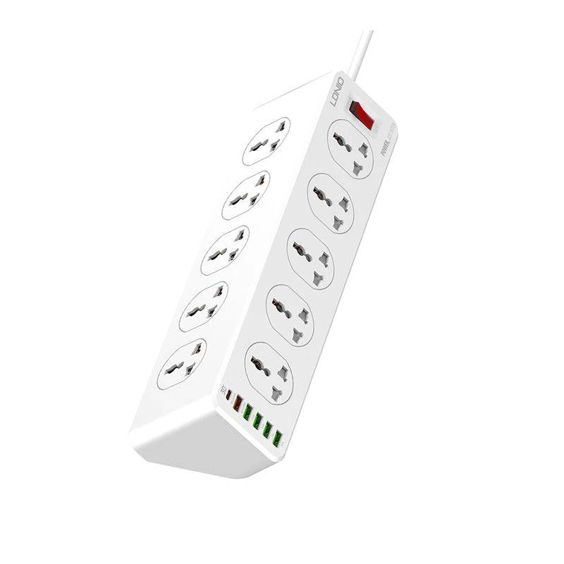 Ldnio 10 Outlet Power Socket - 10 Way / USB-C / 2 Meters / White – Star ...