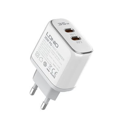 Ldnio 35W Dual USB-C Super Fast Charging – Star Light Kuwait