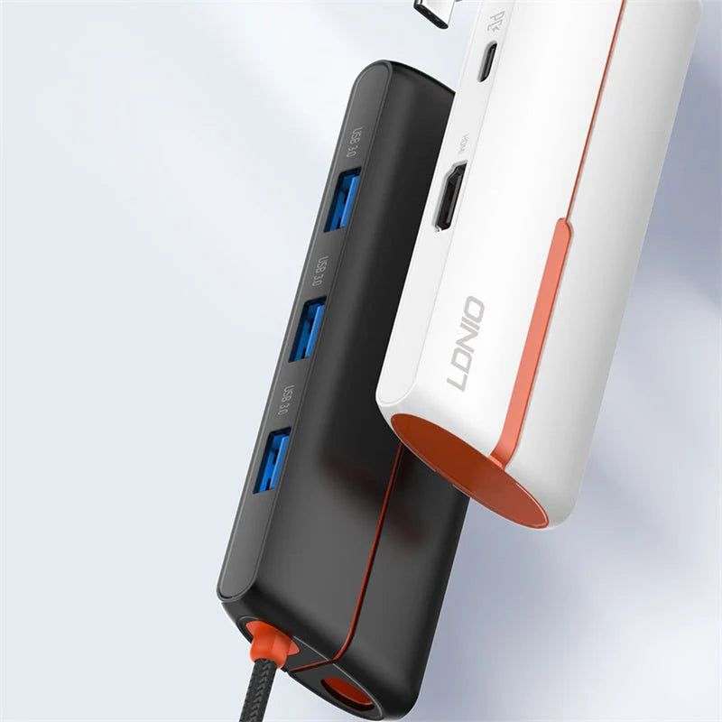 Ldnio 5 In 1 Type-C HUB Adapter 4K HD Black – Star Light Kuwait