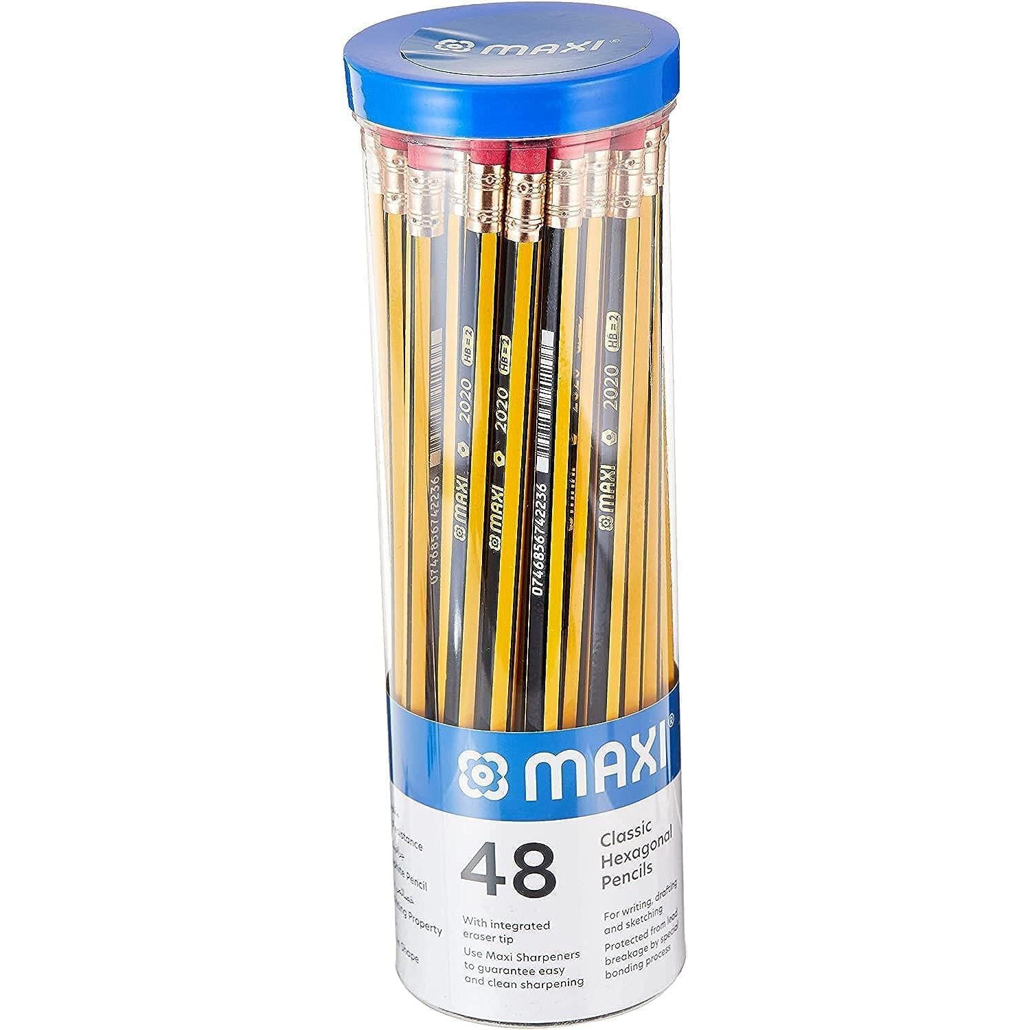 MAXI PENCILS HB JAR 48PCS – Star Light Kuwait