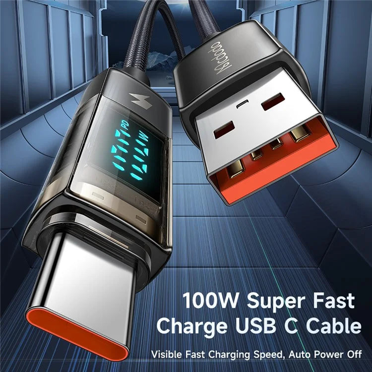 Mcdodo 1.2m 100W USB-A to Type-C Cable for iPhone 15 – Star Light Kuwait