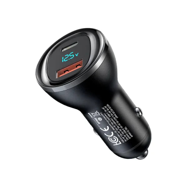 Mcdodo 95W Dual-Port Car Charger with Digital Display – Star Light Kuwait