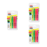 Luxor- Mini Fluorescent Highlighter - Assorted Color - Set Of 3 Packet ...