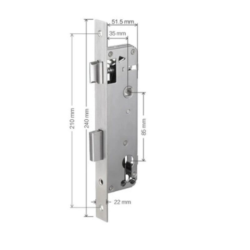 Mortise Door Lock - 240-35*85 – Star Light Kuwait