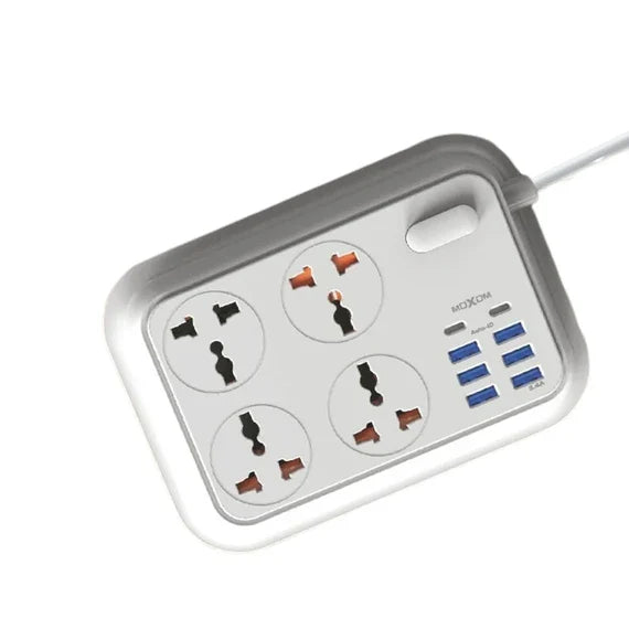 Moxom MX-ST06 Power Extension 2500W - White – Star Light Kuwait