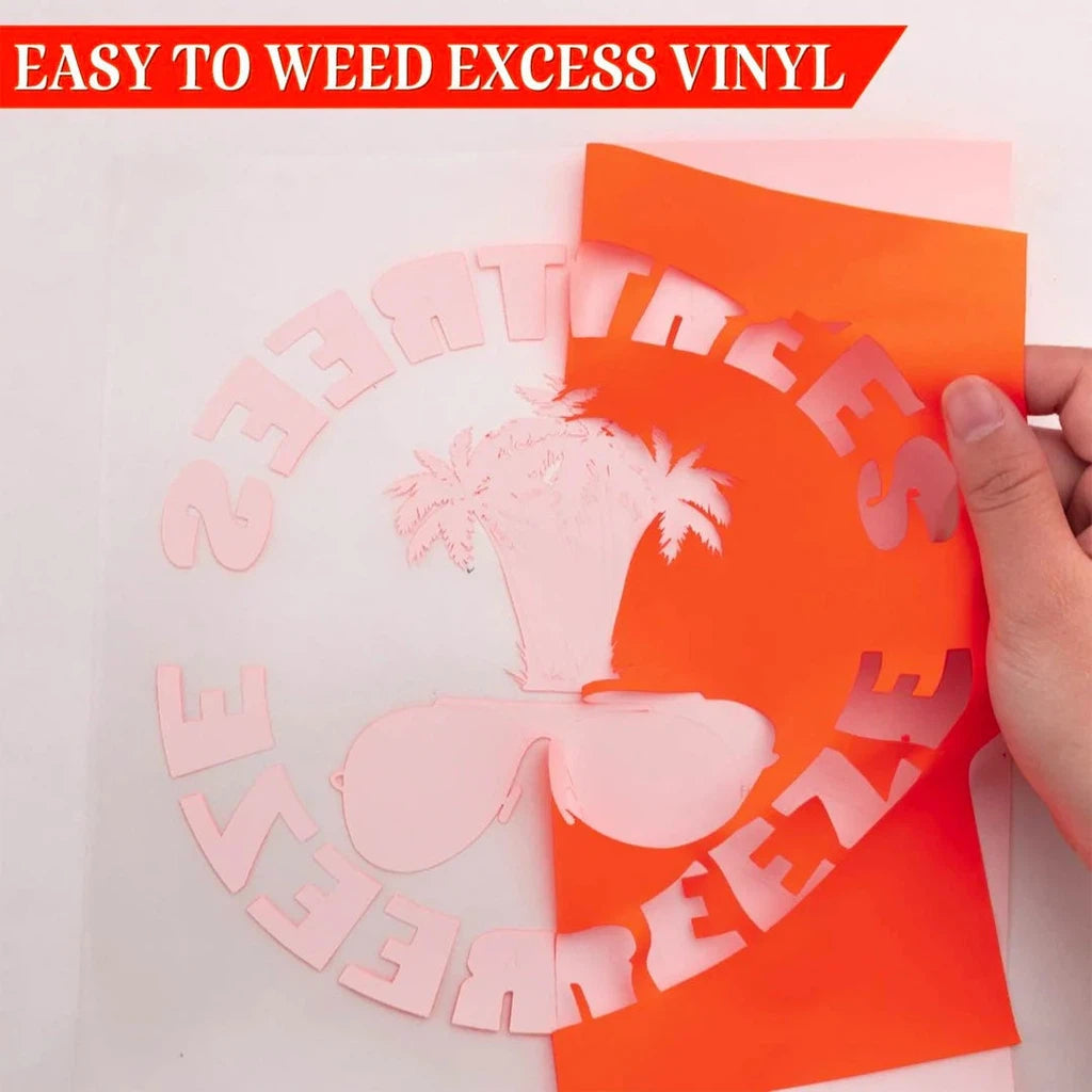 Neon Orange Vinyl Sticker Roll – 50cm x 1m – Star Light Kuwait