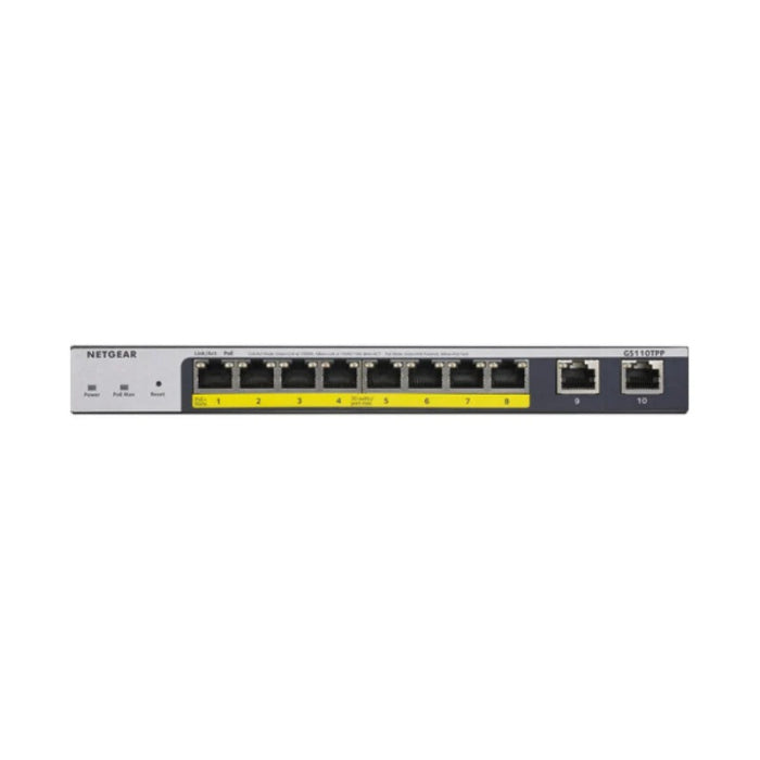 Netgear 8 Port Gigabit POE Smart Switch with 2 Port SFPS – Star Light ...