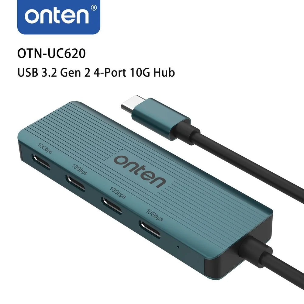 ONTEN Original OTN-UC620 USB-C 3.2 Gen 2 4-Port 10G Hub – Star Light Kuwait
