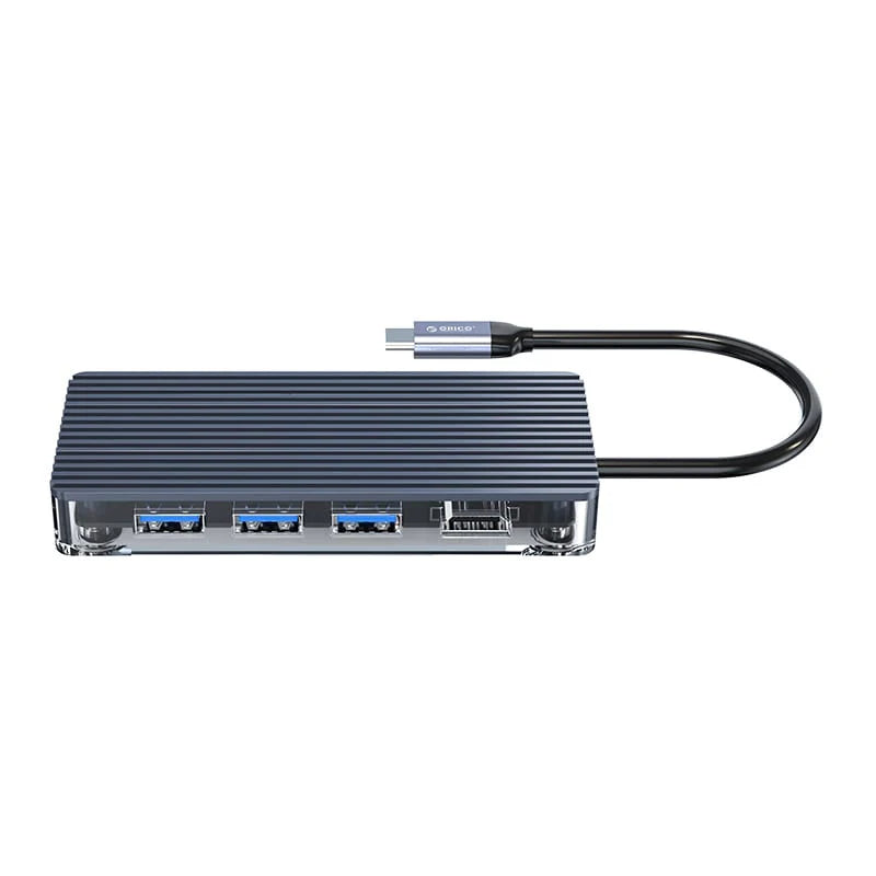 ORICO 6 Port Type-C Transparent Hub – USB / HDMI / RJ45 - Grey – Star ...