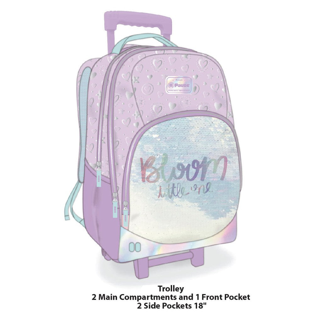 PAUSE BLOOM TROLLEY BAG – Star Light Kuwait